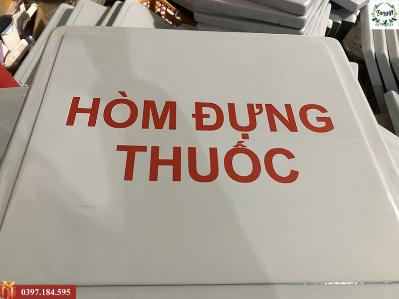 In Chữ Lên Hòm Đựng Thuốc Theo Yêu Cầu - Nhận In Lên Mọi Chất Liệu
