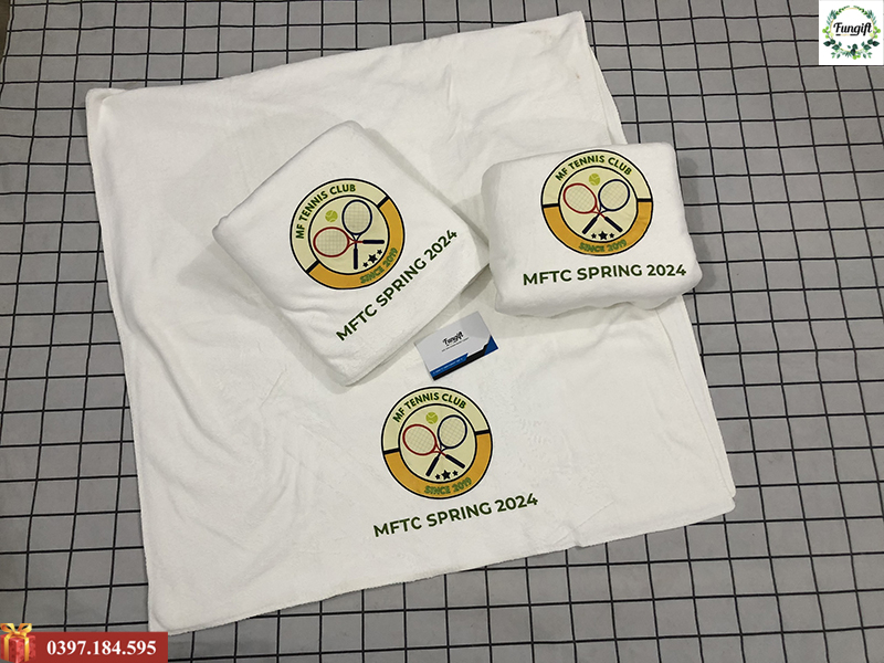 Khăn Tắm Quà Tặng In Logo MFTC SPRING 2024 Theo Yêu Cầu Giá Rẻ