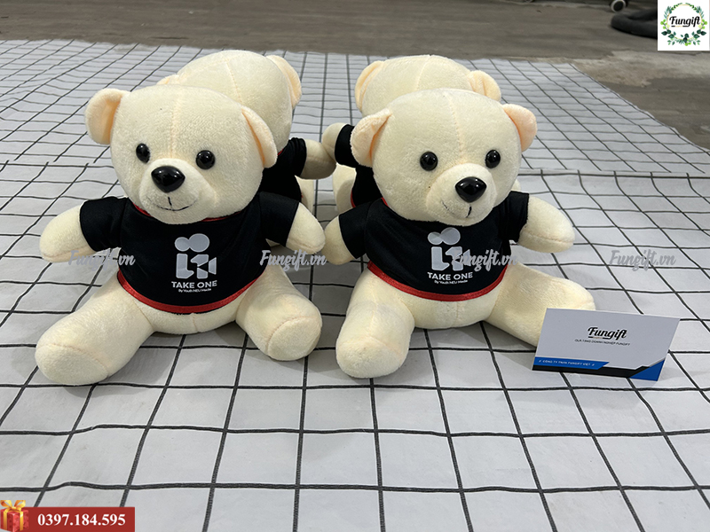 Gấu bông in theo yêu cầu giá tốt cho câu lạc bộ trường NEU
