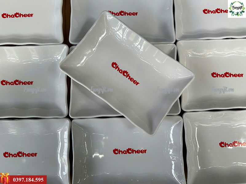 Đĩa Đựng Hướng Dương In Logo Chacheer Theo Yêu Cầu Giá Rẻ