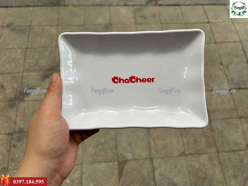 Đĩa Đựng Hướng Dương In Logo Chacheer Theo Yêu Cầu Giá Rẻ