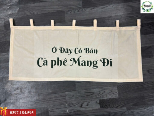 Bảng Hiệu Vải In Logo Cà Phê Mang Đi Theo Yêu Cầu Giá Rẻ Hà Nội